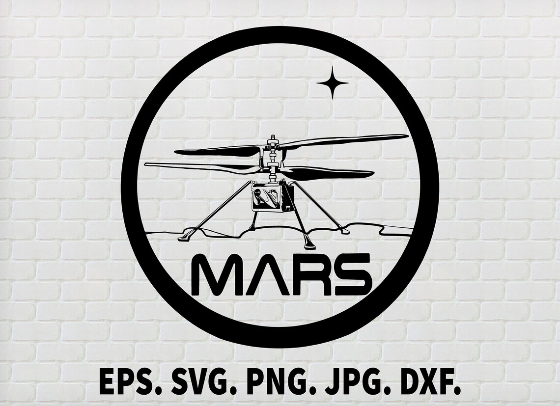 Nasa SVG Mars Ingenuity JPL SVG Digital Download Clipart - Etsy