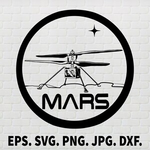 Nasa SVG Mars Ingenuity JPL SVG Digital Download Clipart - Etsy