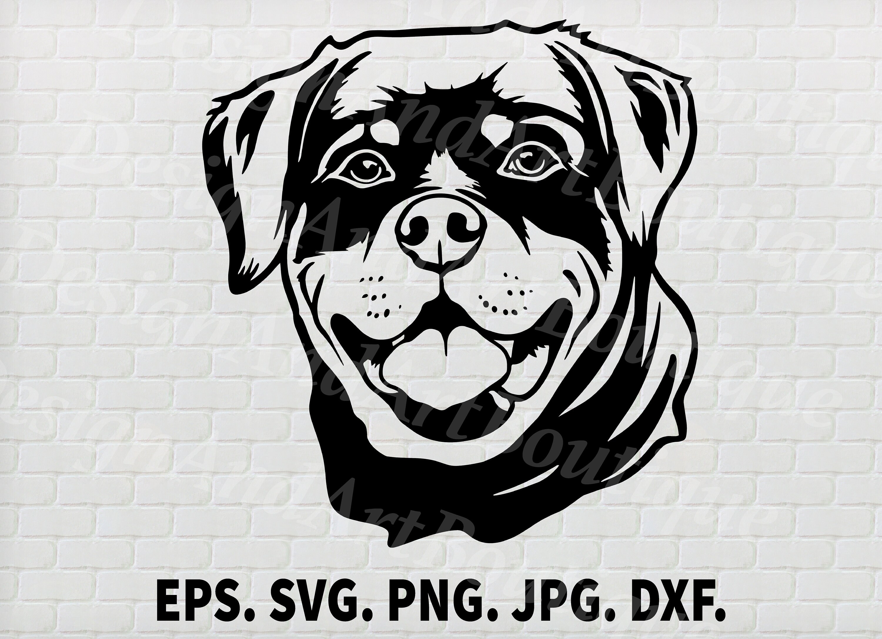 Rottweiler Vector, Eps, Svg, Png,jpg,dxf - Etsy Canada