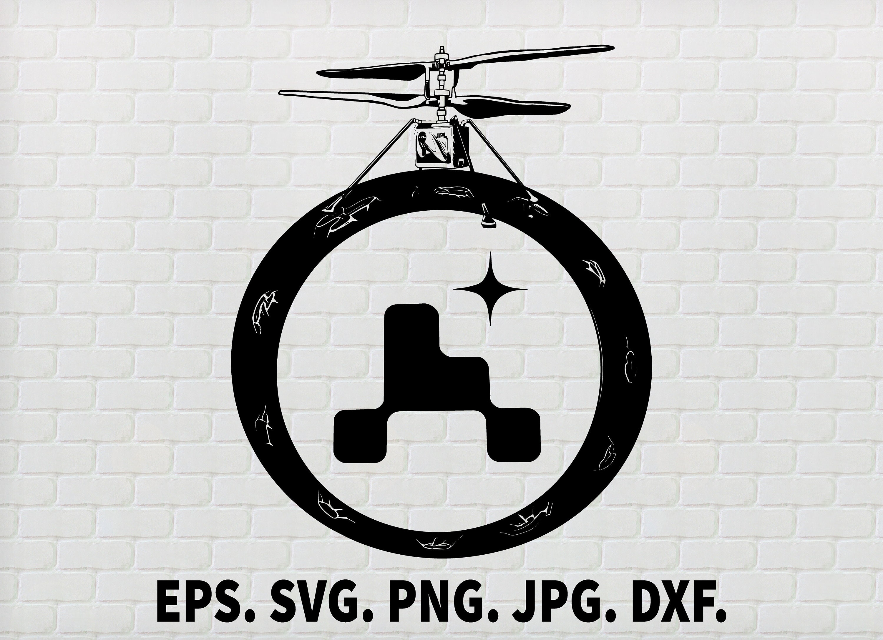 Nasa SVG, Mars Ingenuity JPL SVG Digital Download, Clipart, Svg File ...