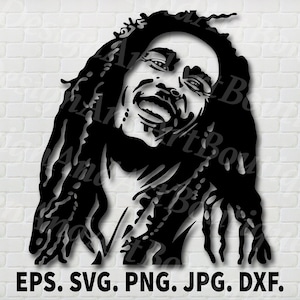 Bob Marley Vector, Eps, Svg,png - Etsy