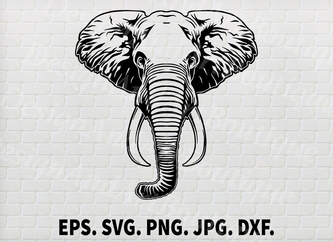 Elephant SVG, Digital Download, Clipart - Etsy
