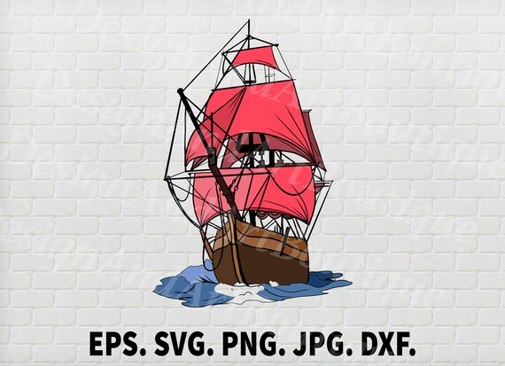 Sailing Ship SVG Digital download Clipart Svg File Cricut | Etsy