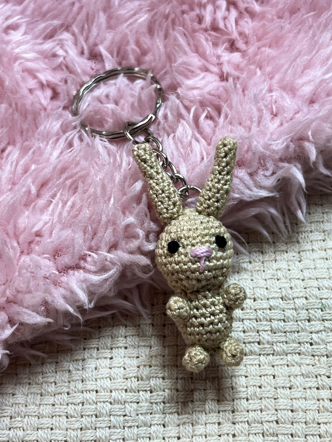 Handmade Crochet Mini Rabbit Keying/keychain - Etsy