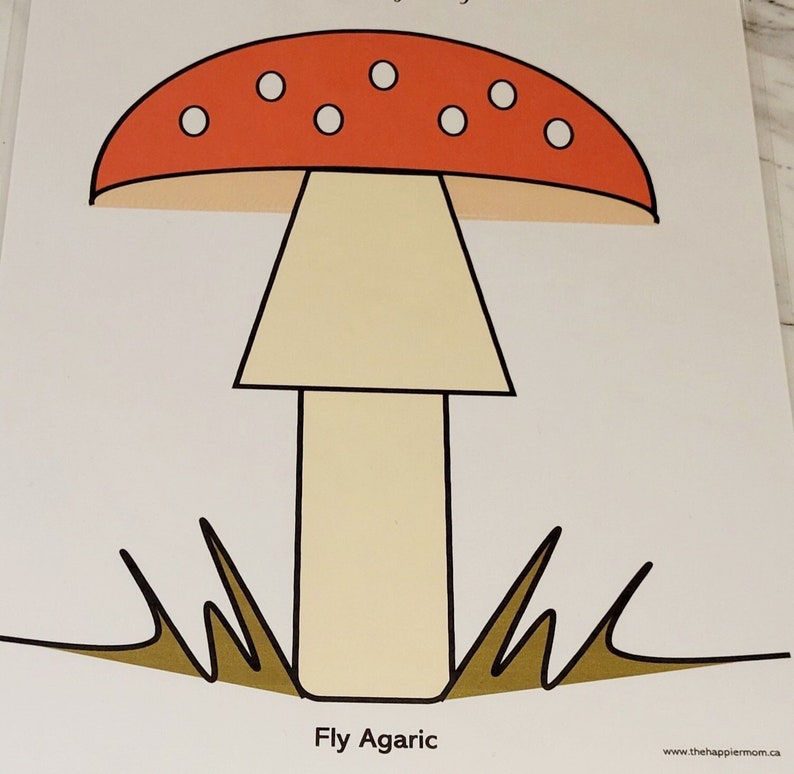 Mushroom Play Dough Mats, Printable Pages for Kids, Mushroom Printables ...