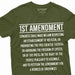 Patriotic Constitution T-shirt 1st Amendment Freedom of Speech ...