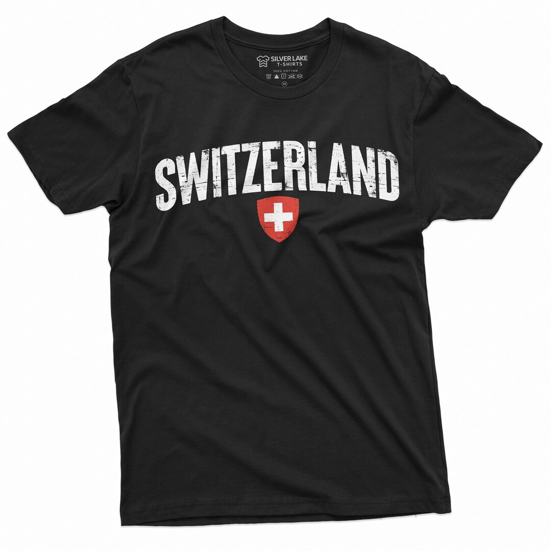Switzerland T-shirt Swiss Confederation Mens Womens Tee Shirt Patriotic ...