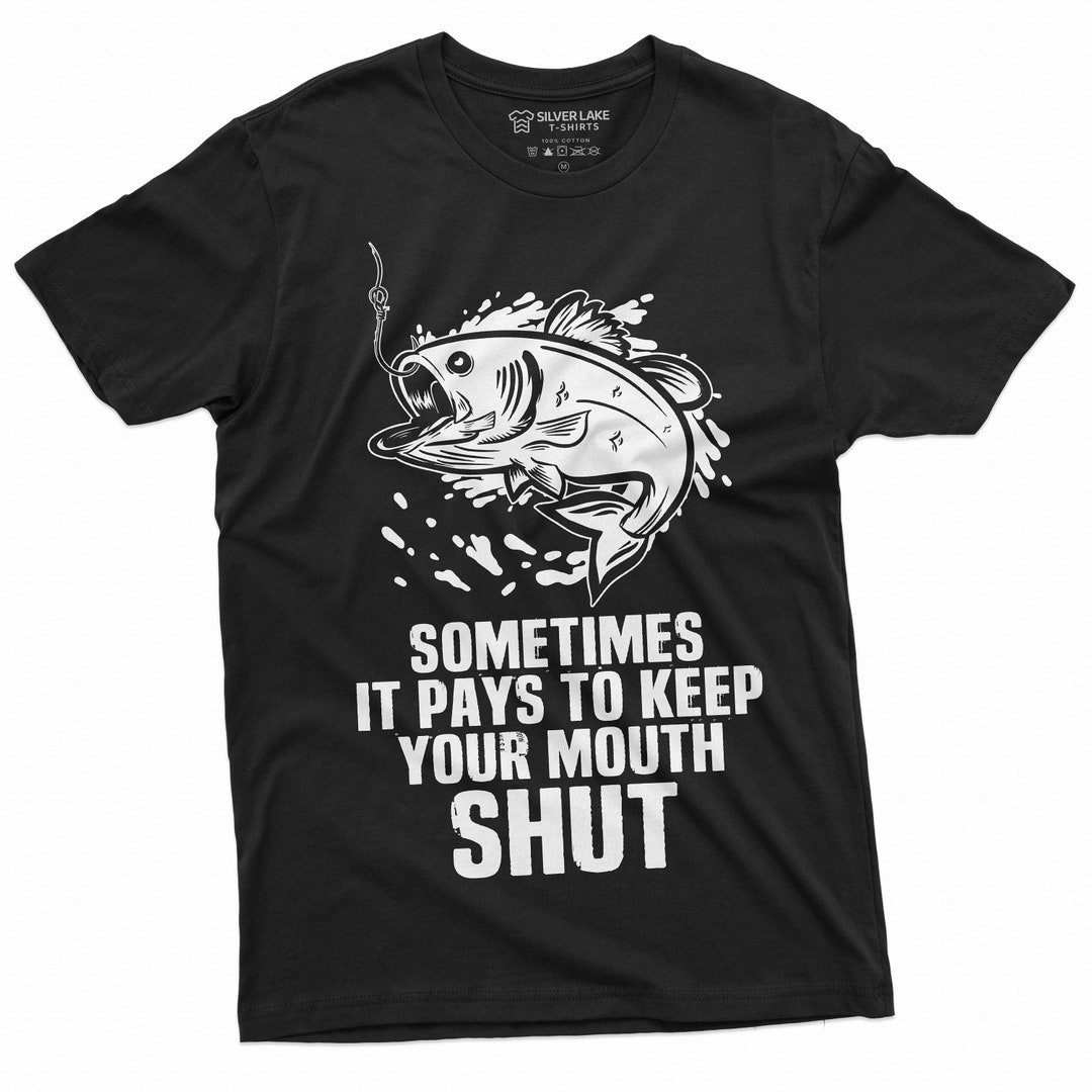 Mens Funny Fishing Tee Shirt Fisherman Gifts Humorous Fish Tee ...