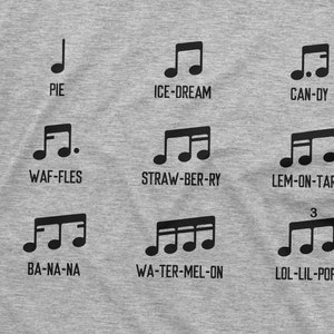 Funny Musical Notes T-shirt | Music Band Gifts | Guitar Piano Violin ...
