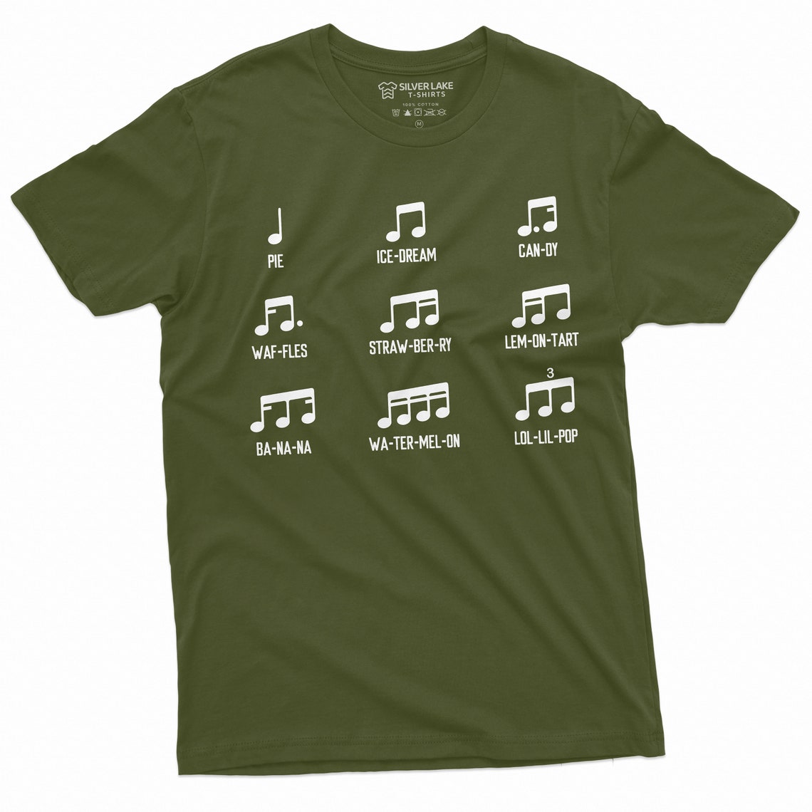Funny Musical Notes T-shirt | Music Band Gifts | Guitar Piano Violin ...