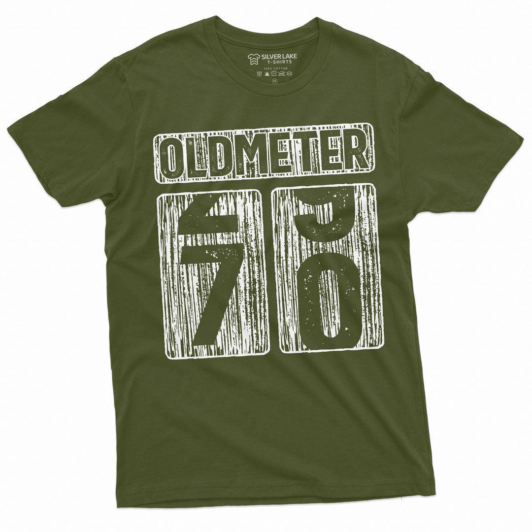 Men's 70th Birthday Celebration Anniversary T-shirt Funny Tee Odometer ...