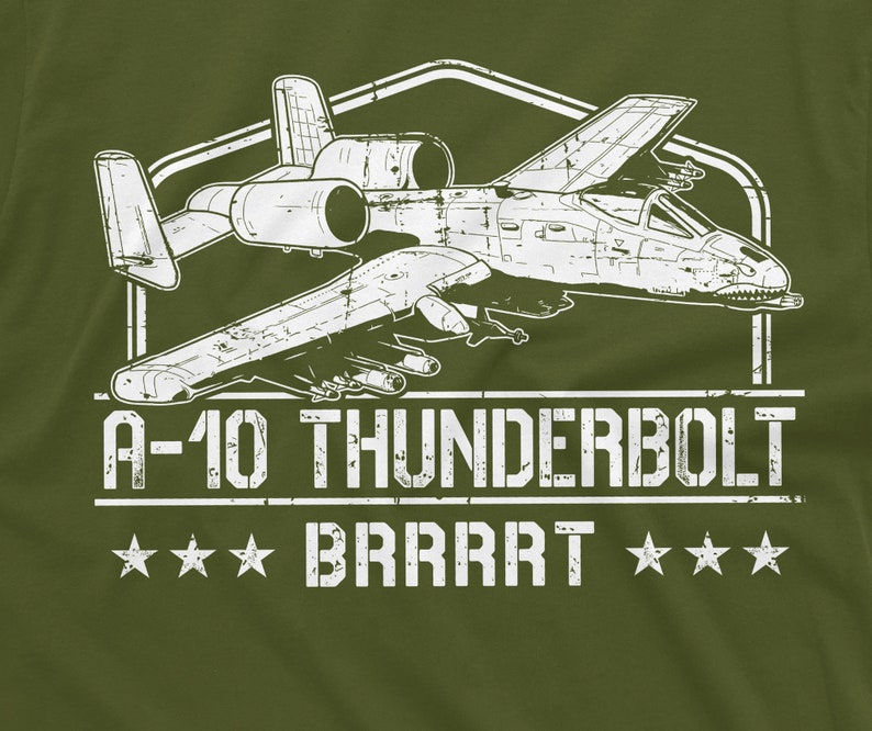 Men's Military Army A-10 Thunderbolt II Legendary Airplane T-shirt ...