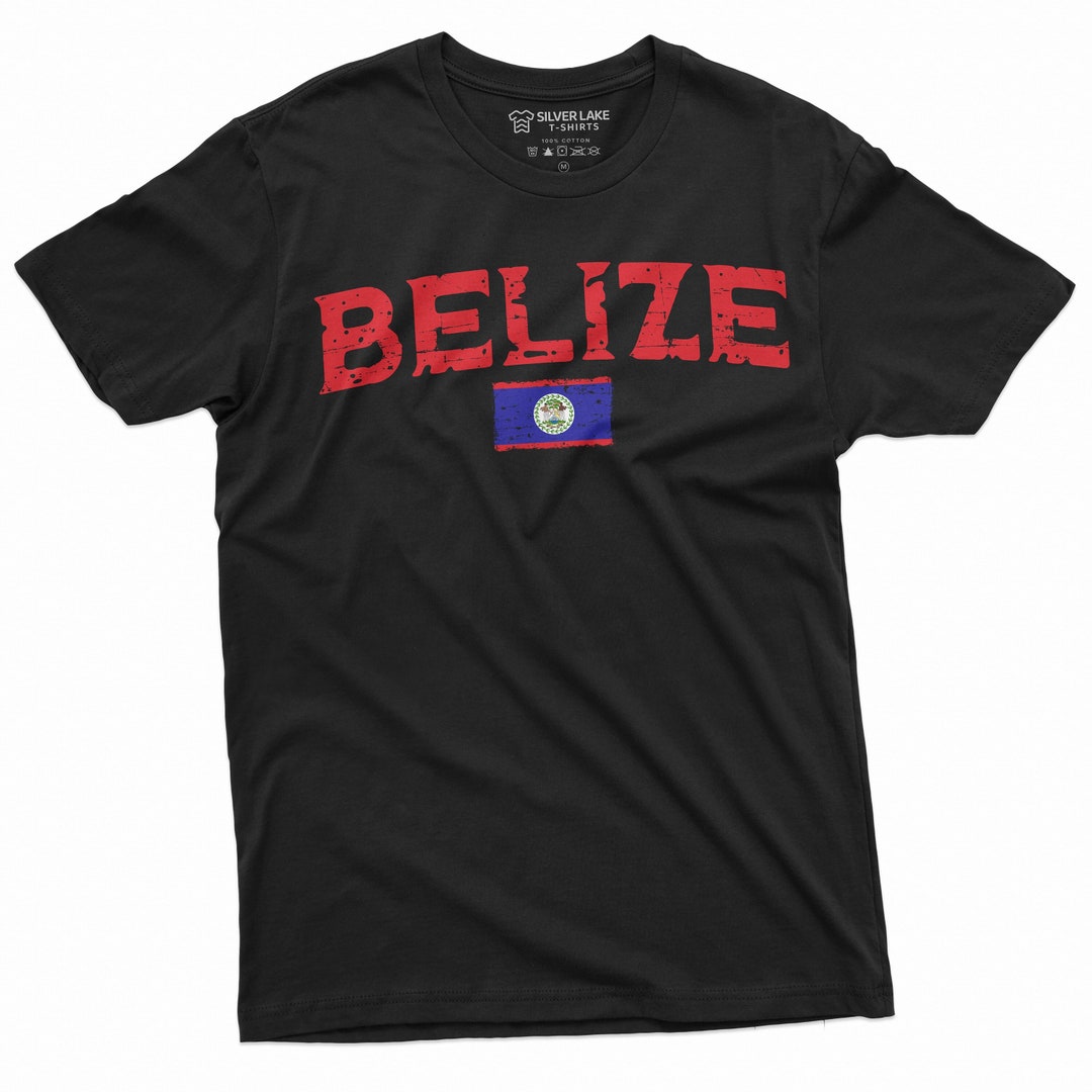 Men's Belize T-shirt Belizean Flag Patriotic Tee Flag Nation ...