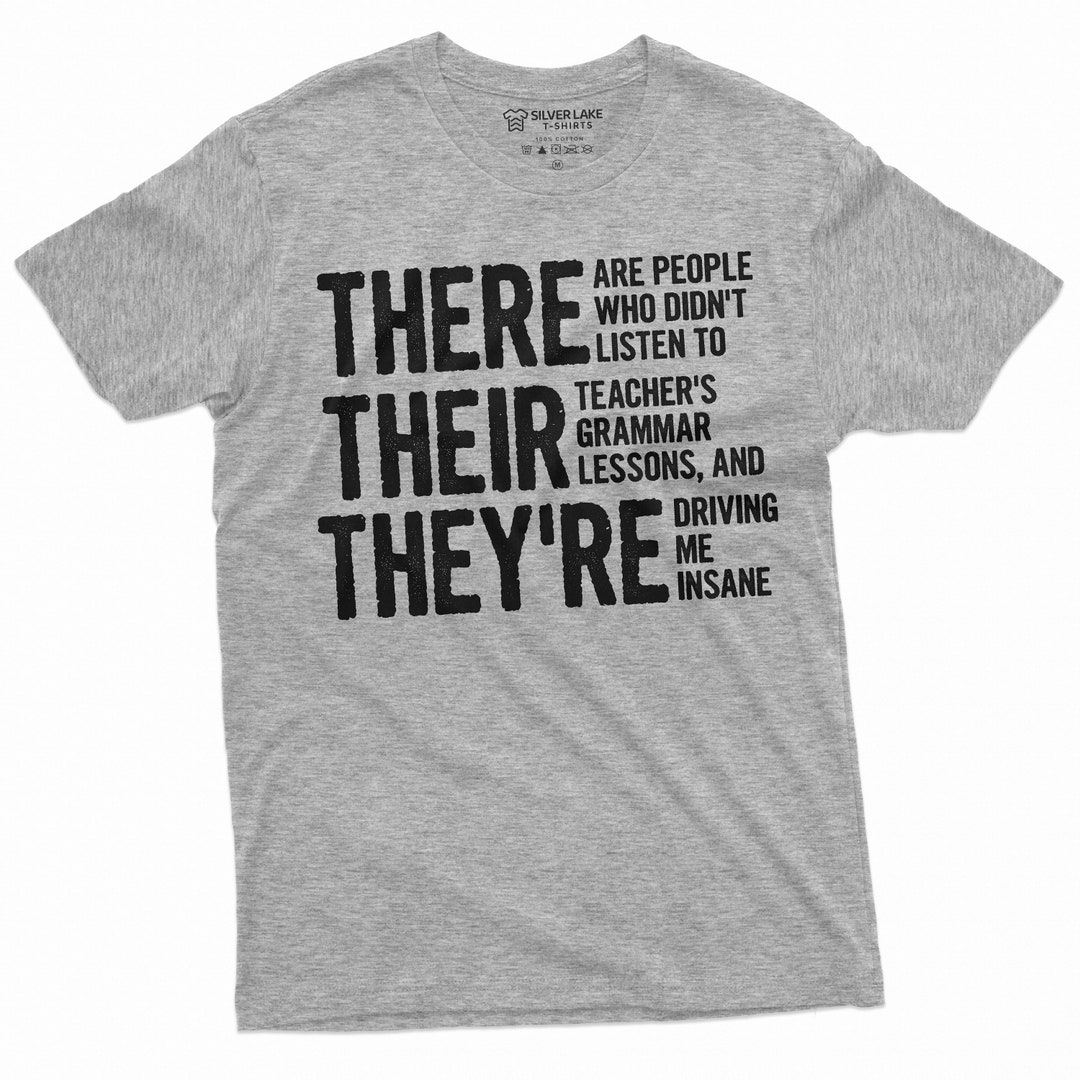 Funny Grammar T-shirt School Teacher Student Gift Funny Tee Shirt ...