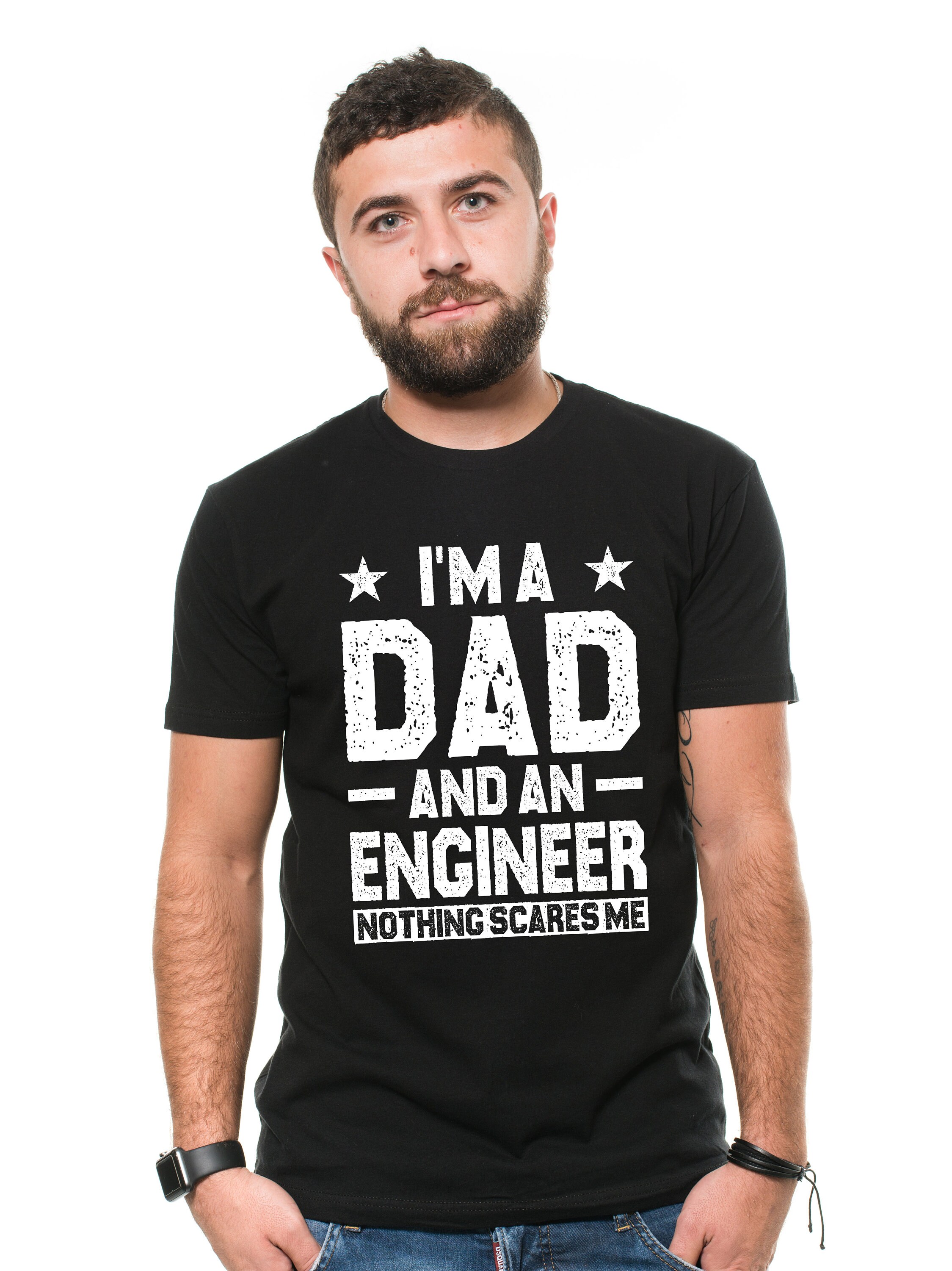 Dad Engineer T-shirt I Am a Dad and an Engineer Funny Father's Day Gift ...