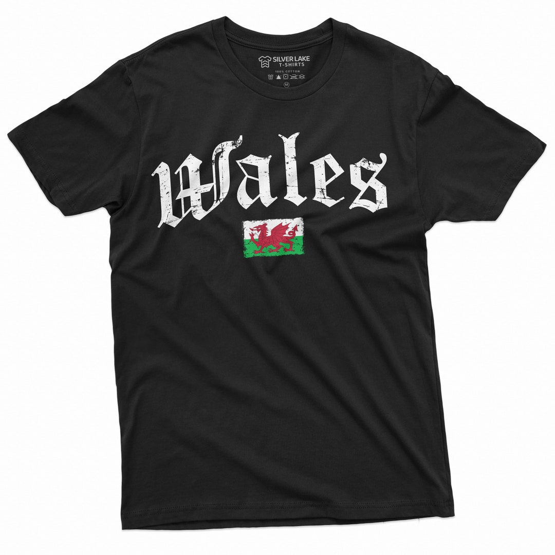 Wales T-shirt UK United Kingdom Wales Football T-shirt Patriotic ...