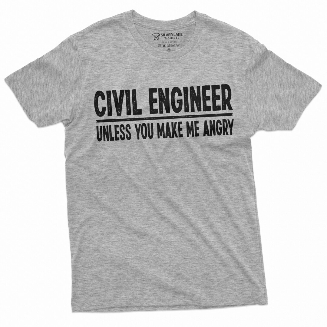Men's Funny Civil Engineer T-shirt | Engineering Student Tee Shirt ...