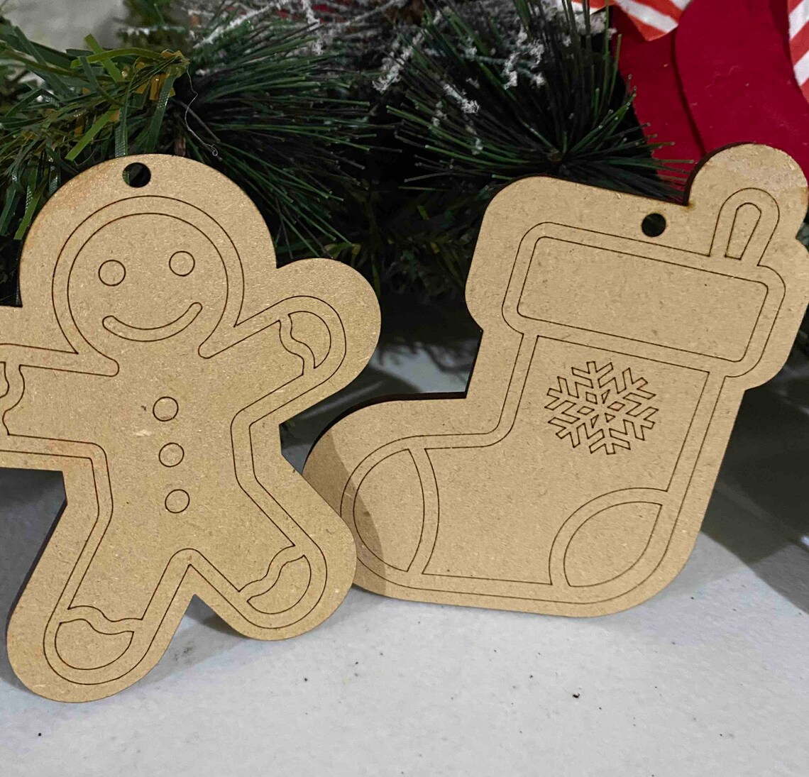 Christmas Ornament DIY- Set of 4 Ornaments - Etsy