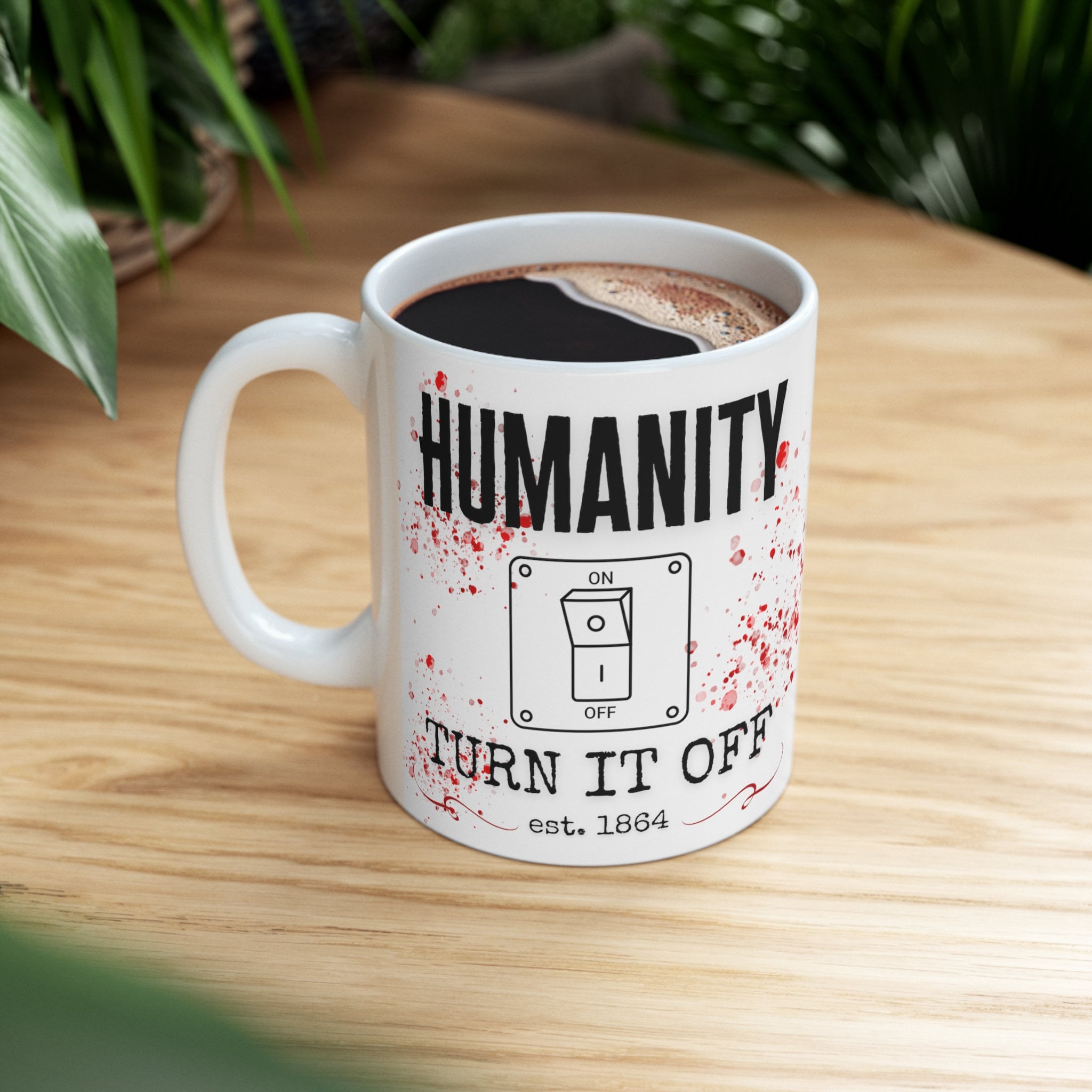 Humanity Turn It off Mug/salvatore/vampire Diaries/mugs/damon/stefan ...