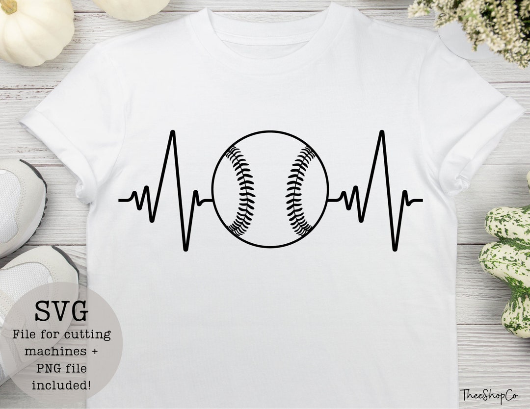 Heartbeat Baseball SVG Png/digital Download/baseball Svg/sales/baseball ...