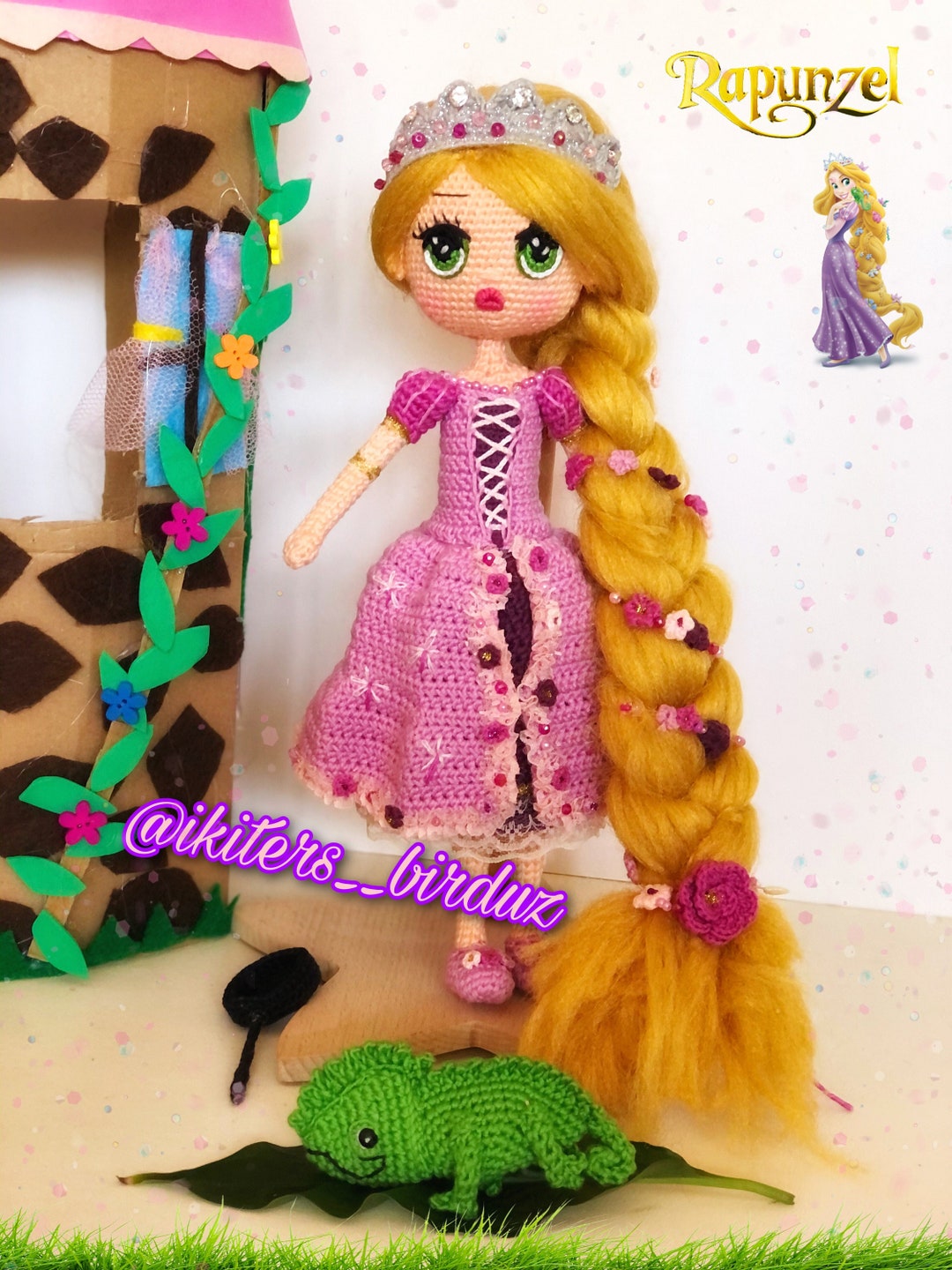 Rapunzel End Pascal English Pattern PDF TUTORİAL ENGLİSH - Etsy