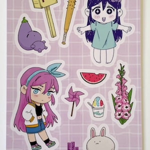 Omori Character Vinyl Sticker Sheets - Etsy