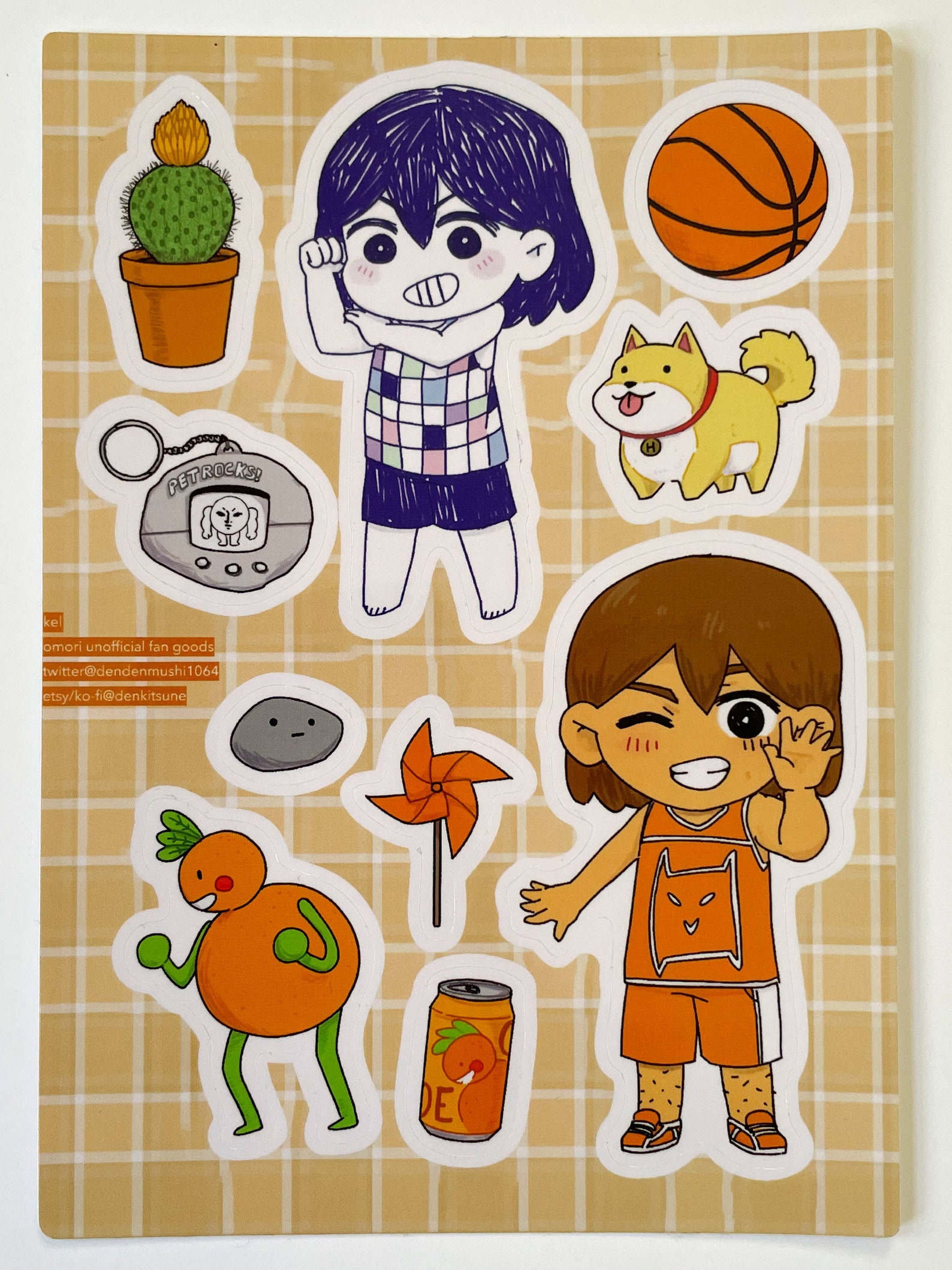 Omori Character Vinyl Sticker Sheets - Etsy
