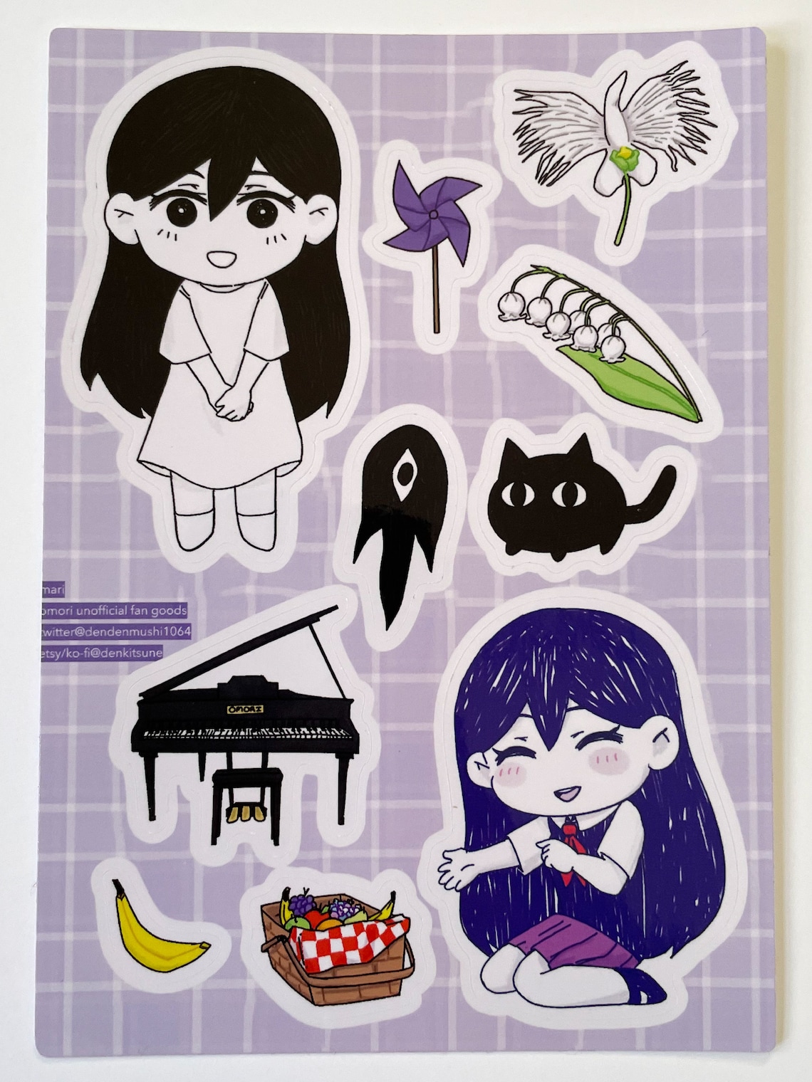 Omori Character Vinyl Sticker Sheets - Etsy