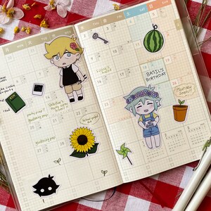 Omori Character Vinyl Sticker Sheets - Etsy