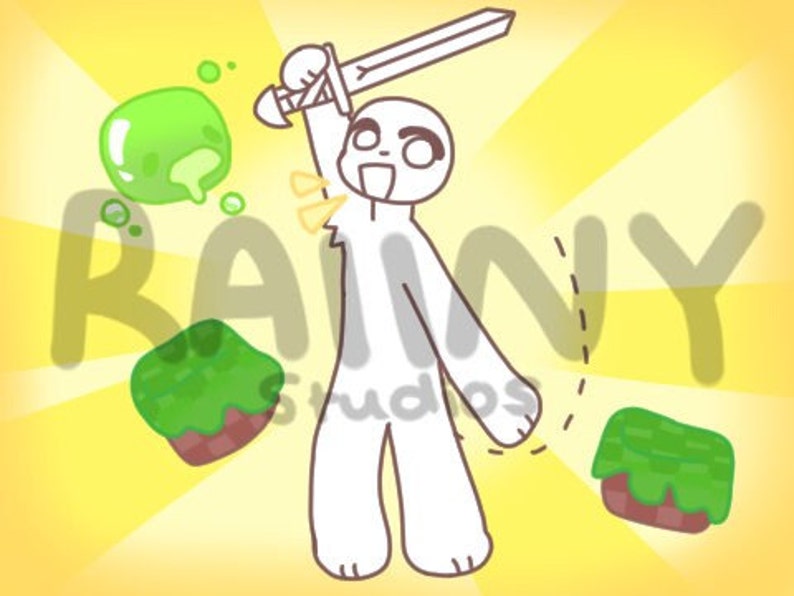 Minecraft YCH Anthro Furry Full-body - Etsy