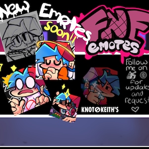 13x ANIMATED FNF, Friday Night Funkin' 'the Boyfriend' Emotes Pre-made ...