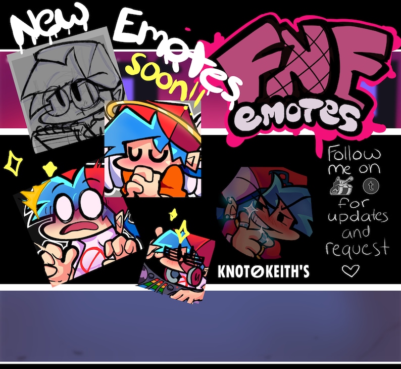 13x ANIMATED FNF, Friday Night Funkin' 'the Boyfriend' Emotes Pre-made ...