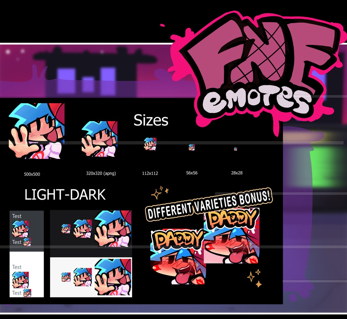13x ANIMATED FNF, Friday Night Funkin' 'the Boyfriend' Emotes Pre-made ...