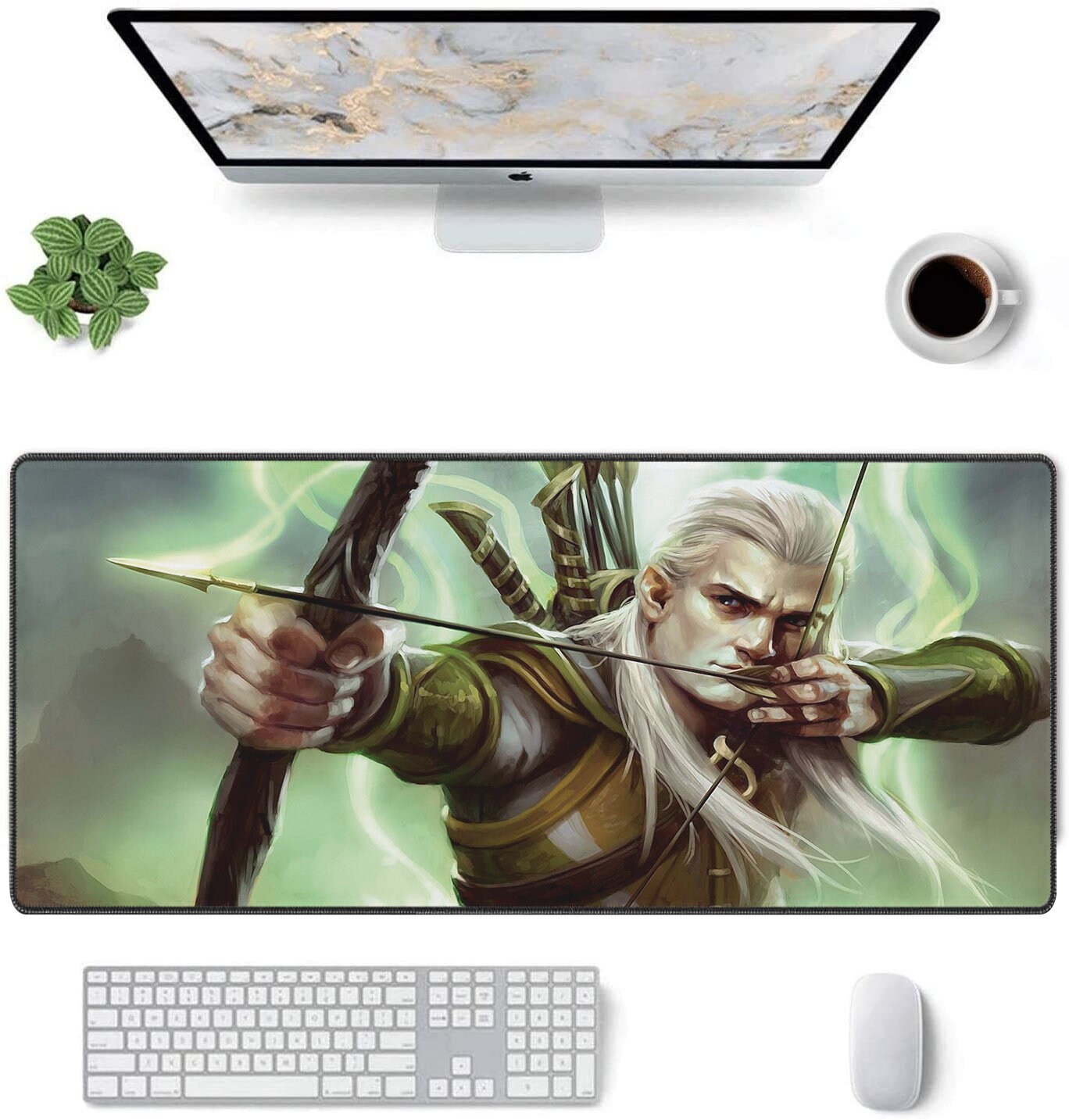 Legolas Mousepad Elves Legolas the Lord of the Rings Mouse Pad for Gift ...