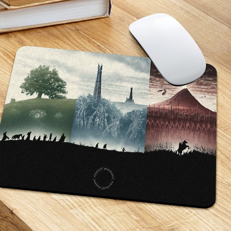Lord of the Ring Mouse Pad| Trilogy LOTR Mouse Mat for Fan| LOTR Desk ...
