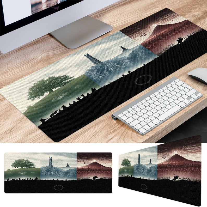 Lord of the Ring Mouse Pad| Trilogy LOTR Mouse Mat for Fan| LOTR Desk ...