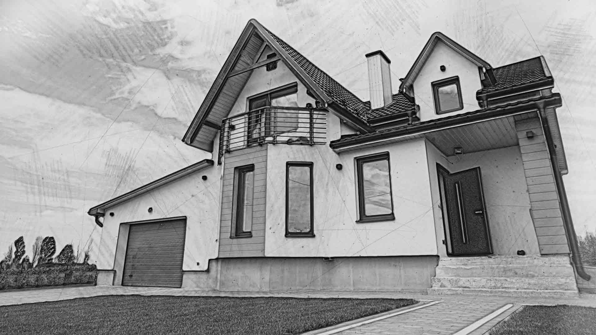 House Drawing From Photograph Custom Pencil House - Etsy
