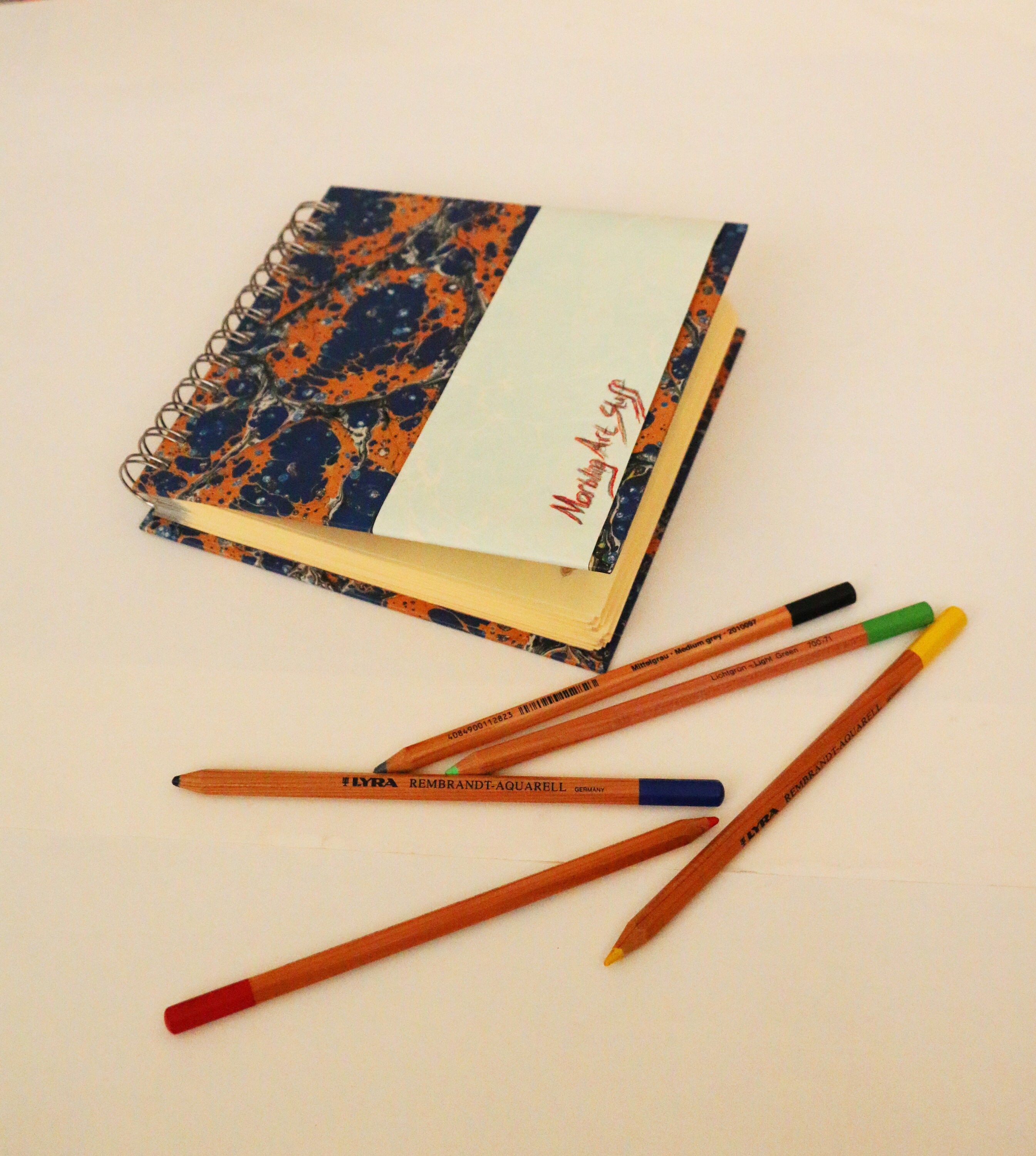 Limited Handmade Marble Paper, Ebru Art Marbled Paper, Bookbinding ...