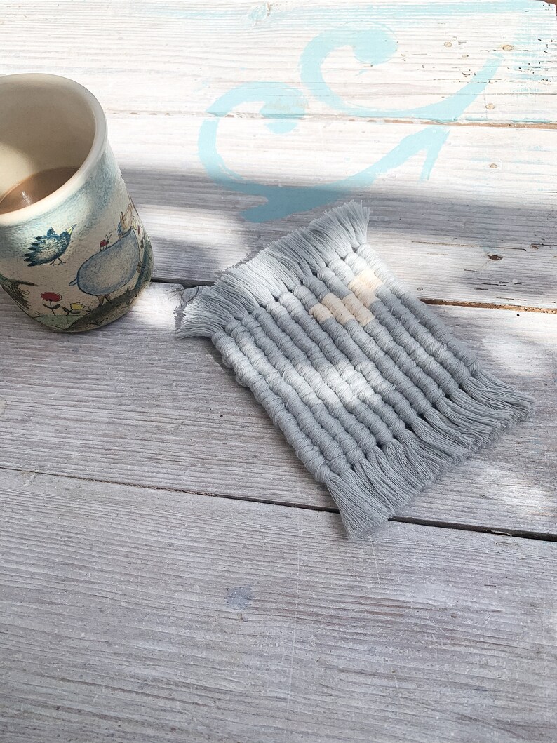 Macrame Square Coaster PDF Pattern Digital Download DIY - Etsy