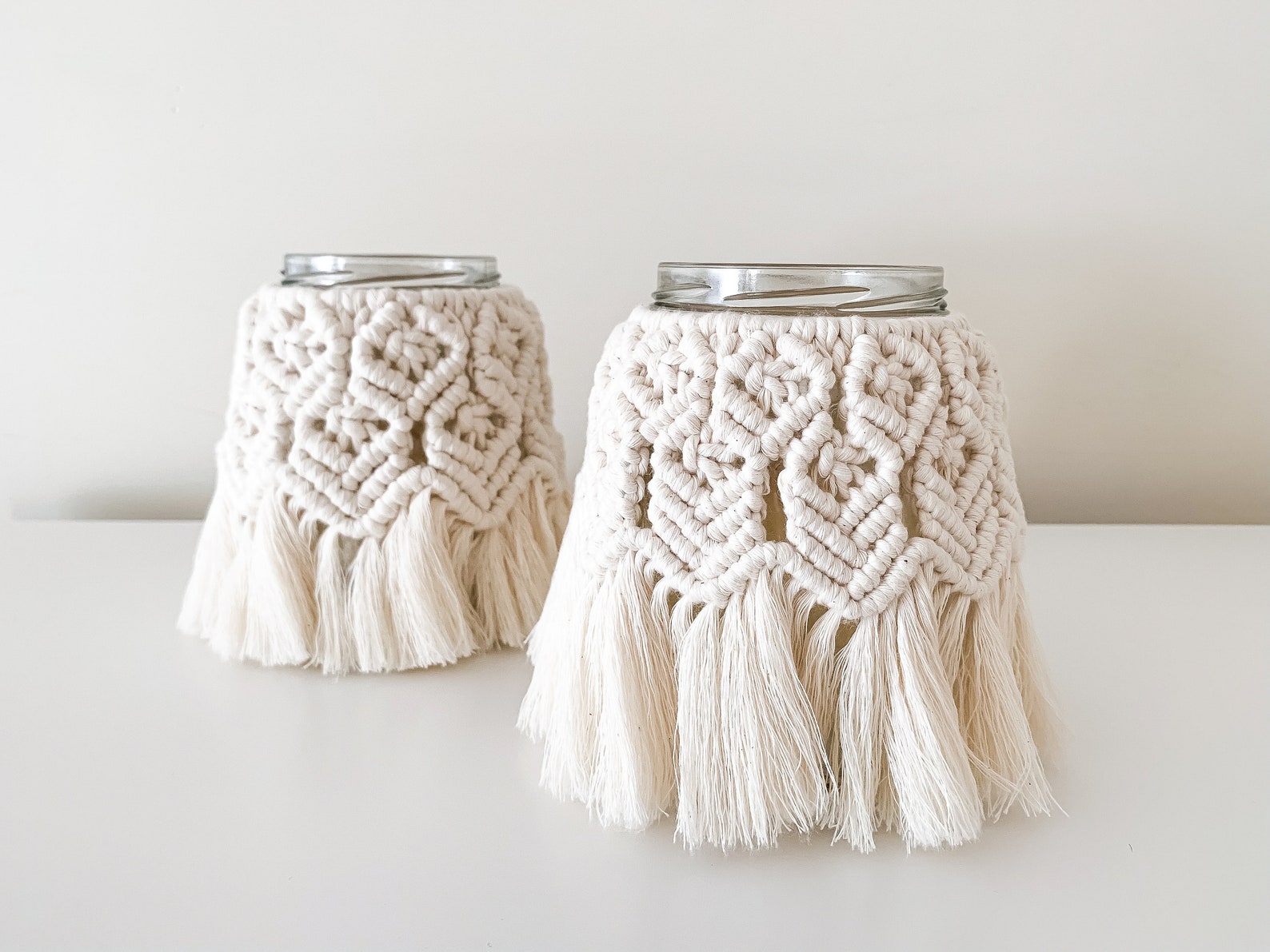 Macrame Jar Cover PDF Pattern Digital Download Macrame Jar - Etsy