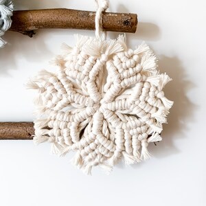 Macrame Snowflake Christmas Ornament PDF Pattern - Digital Download ...