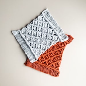 Macrame Coaster PDF Pattern - Digital Download | DIY Macrame Pattern ...