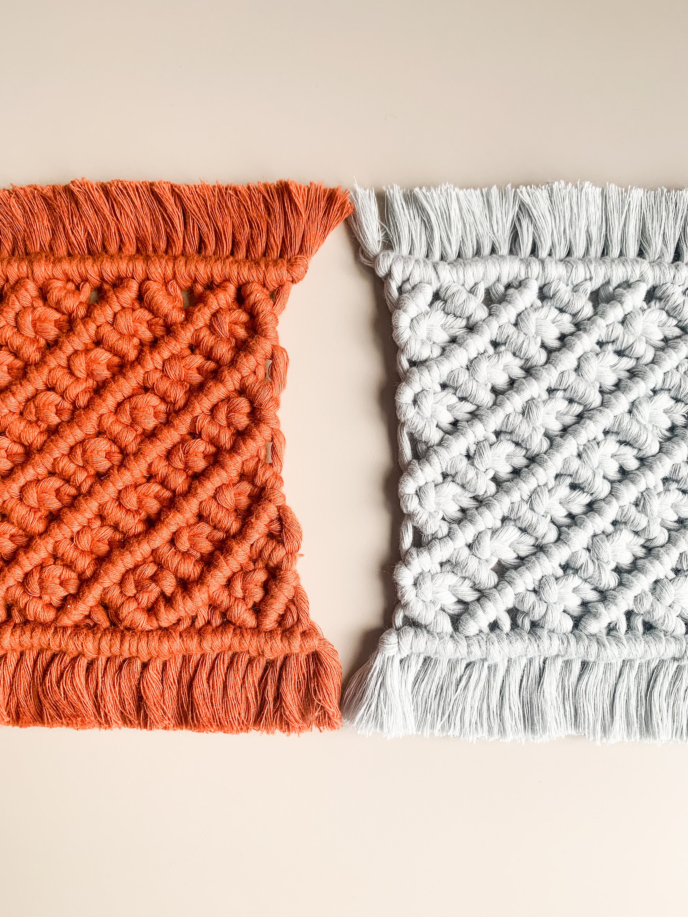 Macrame Coaster PDF Pattern - Digital Download | DIY Macrame Pattern ...