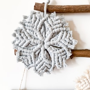 Macrame Snowflake Christmas Ornament PDF Pattern - Digital Download ...
