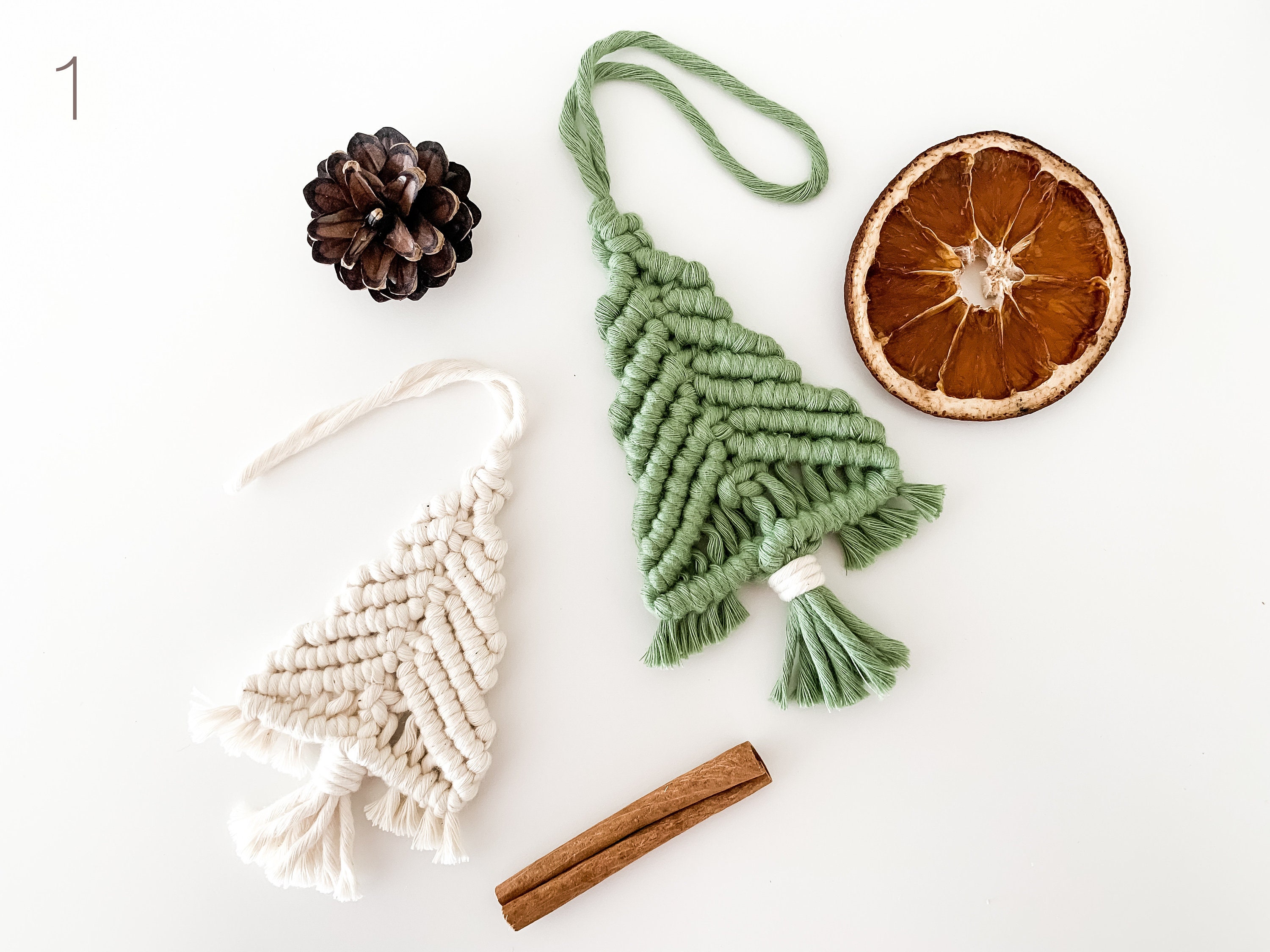 Macrame Christmas Ornaments PDF Patterns Set of 5 Digital - Etsy