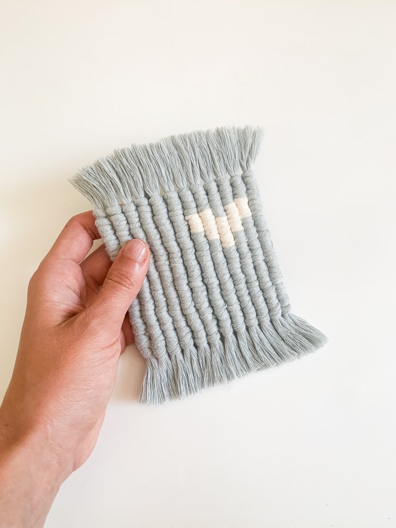 Macrame Square Coaster PDF Pattern Digital Download DIY - Etsy