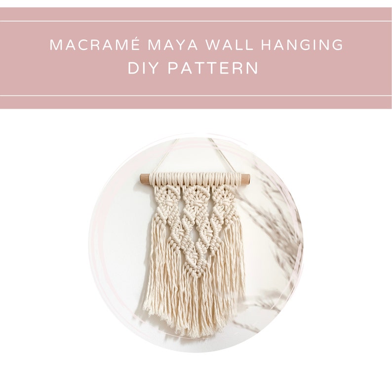 Macrame PDF Pattern Wall Hanging Digital Download DIY - Etsy