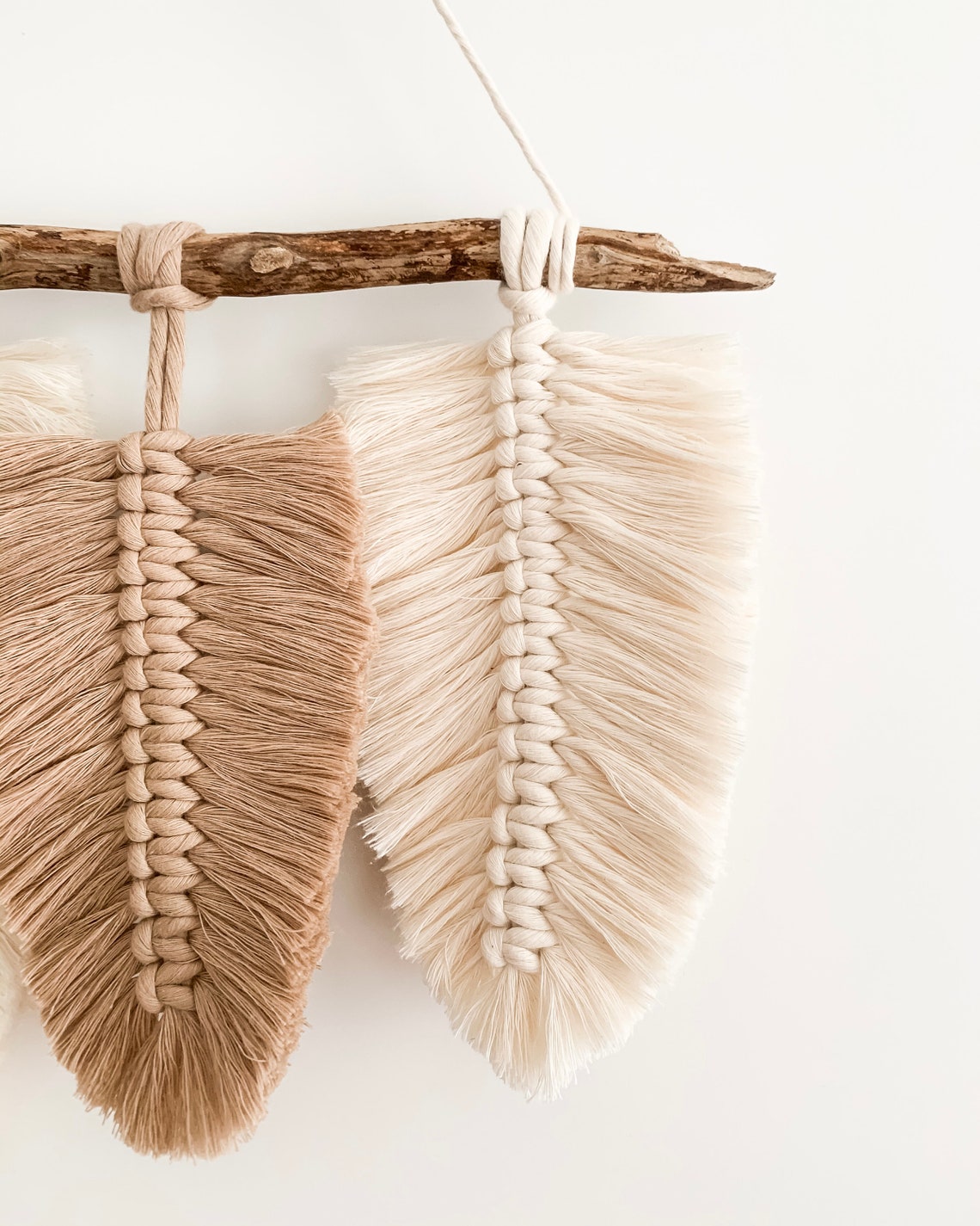 Macrame Feathers PDF Pattern - Digital Download | DIY Macrame Pattern ...