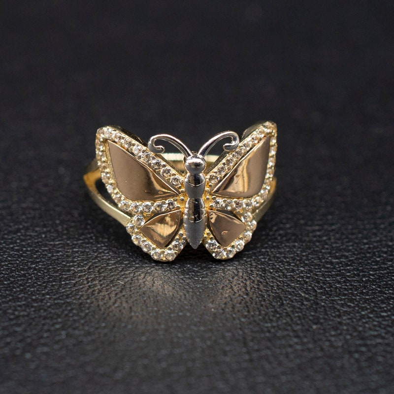 Gold Butterfly Ring - Etsy