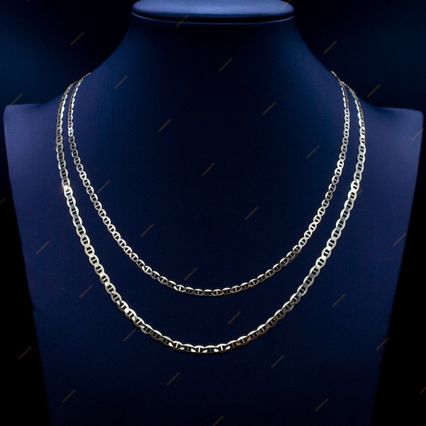 14k Mariner Necklace Chains - Etsy